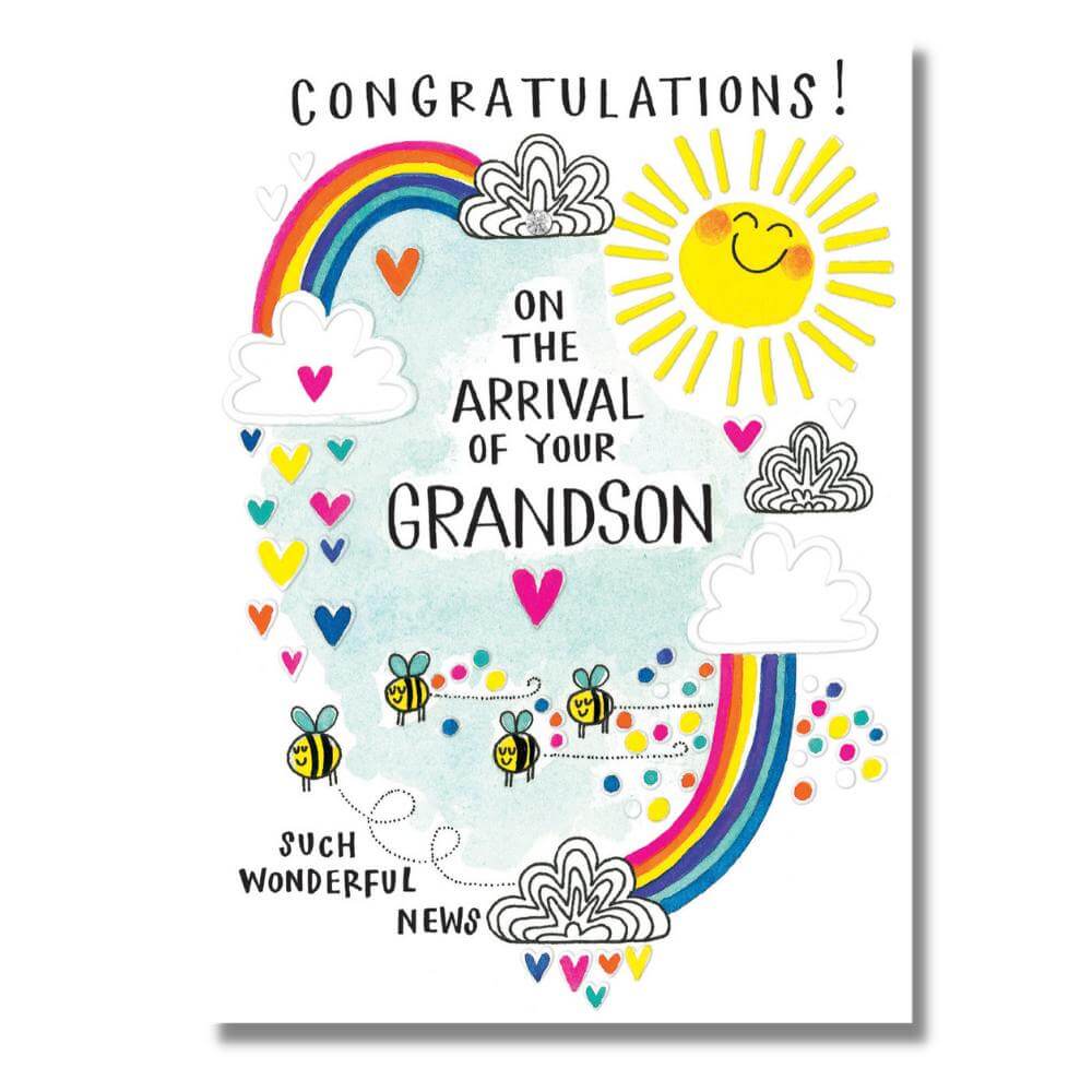 Congratulations Grandson Card | Baby Gifts Online Australia