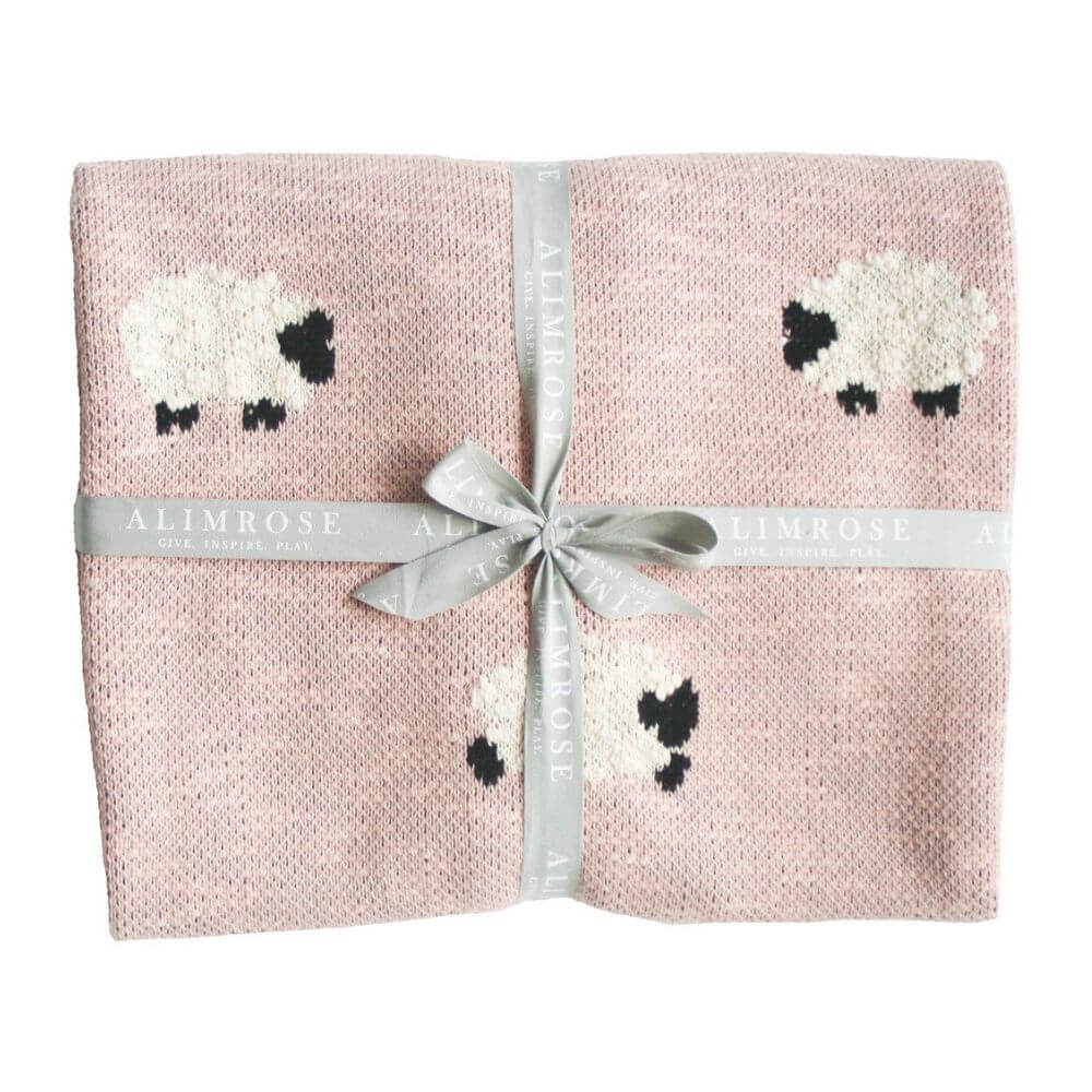 Alimrose Pink Baa Baa Blanket | Baby Gifts Australia